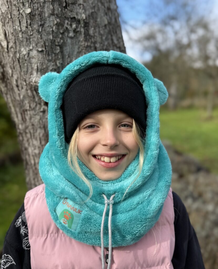 Baby Paw Paw hood –cute tyrkys - Nanuk Clothing